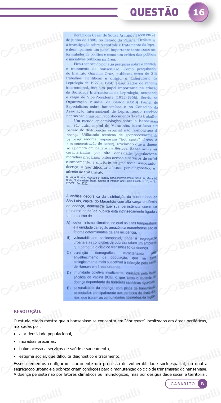 Provas da Bahiana de Medicina - Bernoulli Resolve